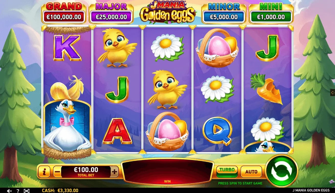 Slot Machine J Mania Golden Eggs Play Online for Free | Playfortuna ...