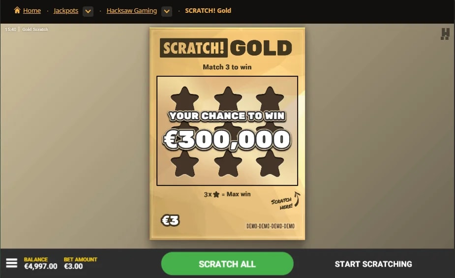 Play SCRATCH! Gold for Real Money or for Fun with no deposit ...