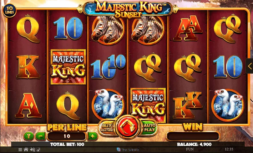 Majestic King - Sunset Free Slot Machines in Online Casinos Playfortuna ...
