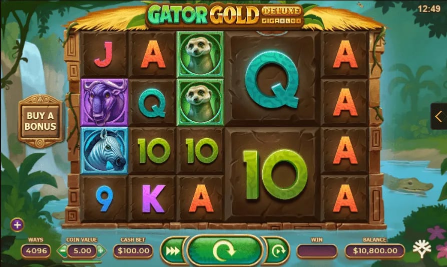 Play Slots Gator Gold Deluxe Gigablox™ for Real Money or for Fun with ...