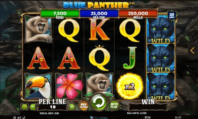Play Slots Blue Panther for Real Money or for Fun with no deposit ...