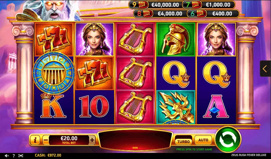 Slot Zeus Rush Fever Deluxe Play Free Games Online without Downloading ...