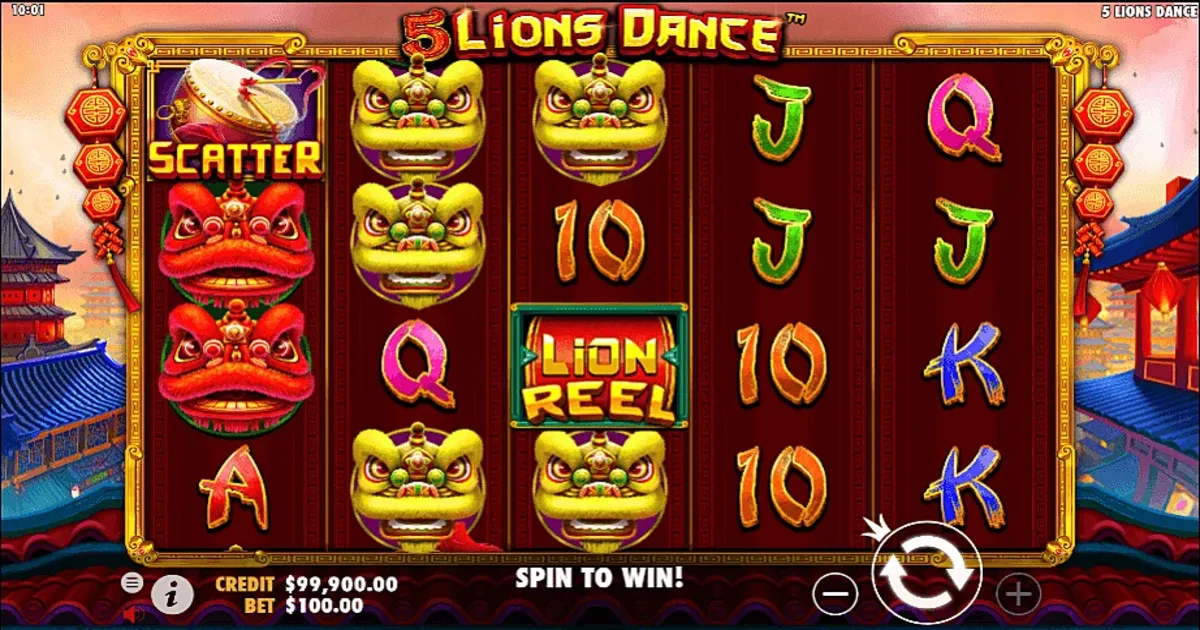Slot 5 Lions Dance™ Play Free Games Online without Downloading ...