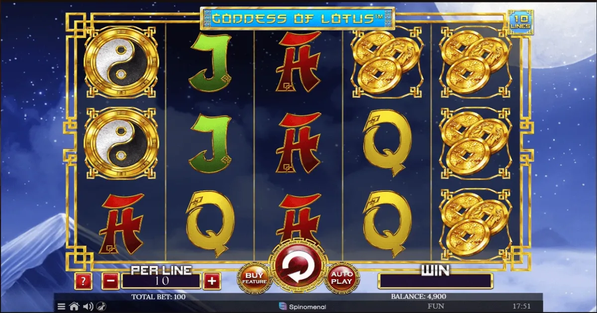 Free Play Goddess Of Lotus - 10 Lines Slots Game - Online Casino Slot ...