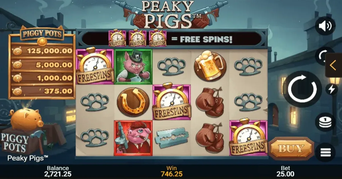 Play Slots Peaky Pigs™ for Real Money or for Fun with no deposit ...