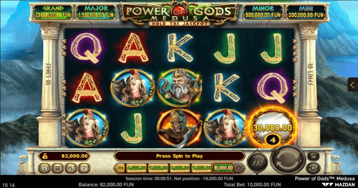 Free Play Power of Gods: Medusa Slots Game - Online Casino Slot ...