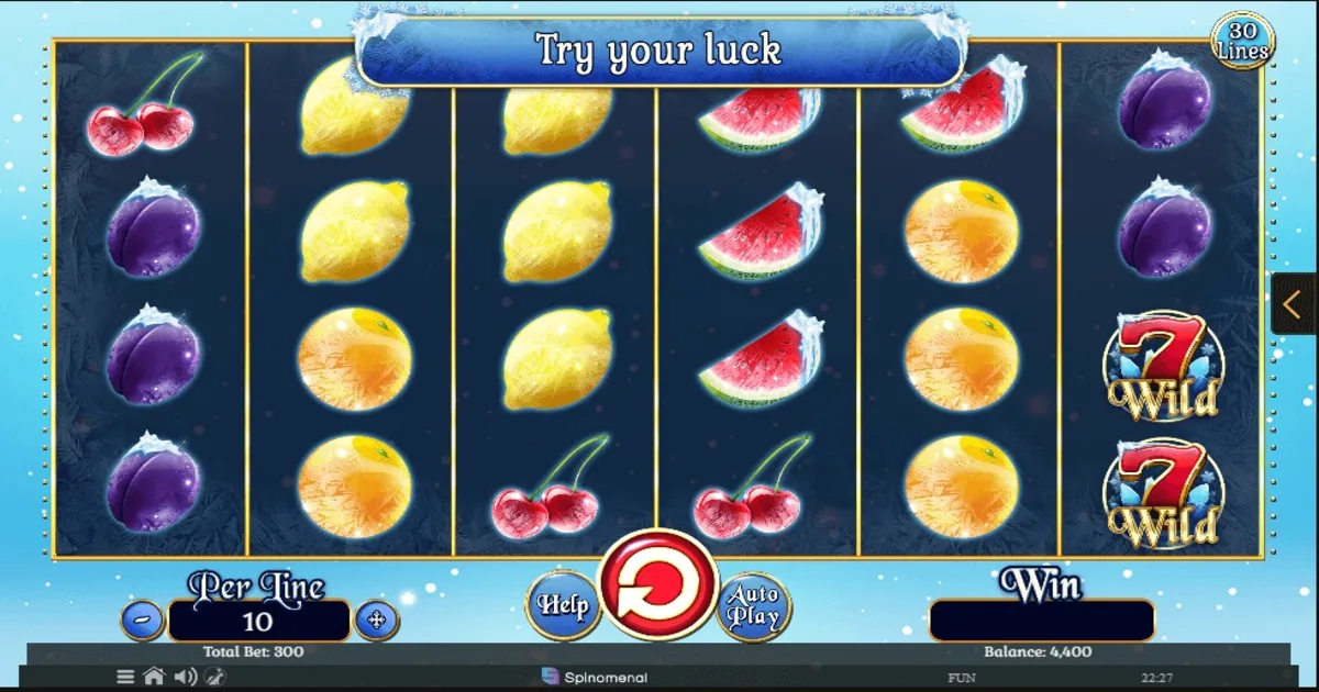 Slot Machine Fruits On Ice Collection 30 Lines Play Online for Free ...