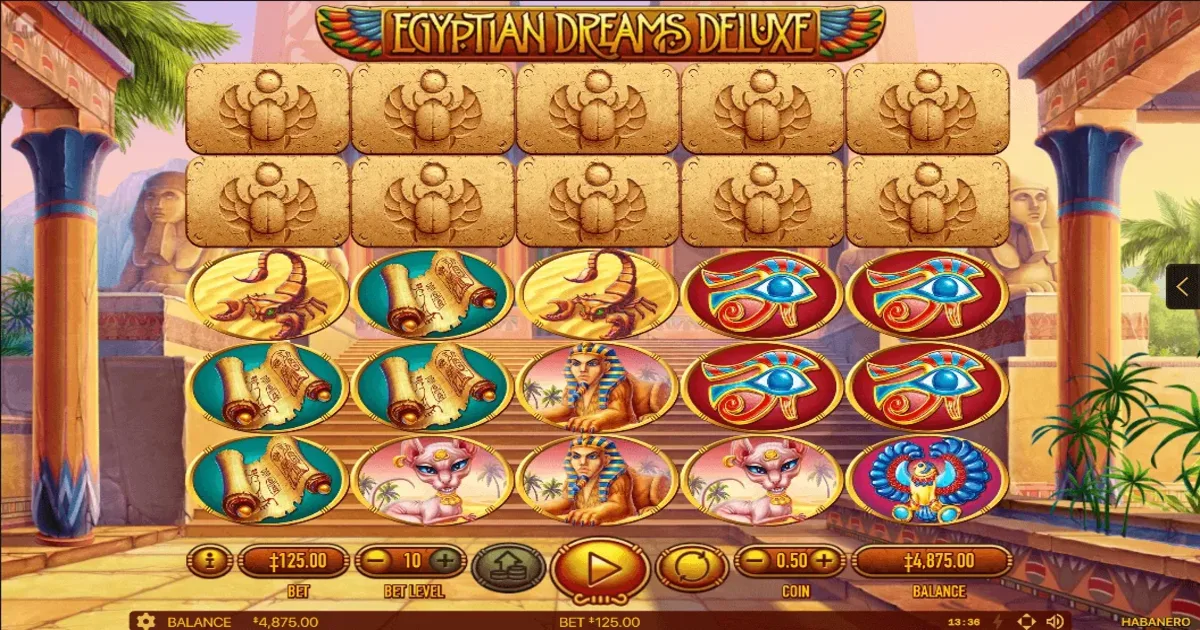Play Slots Egyptian Dreams Deluxe for Real Money or for Fun with no ...